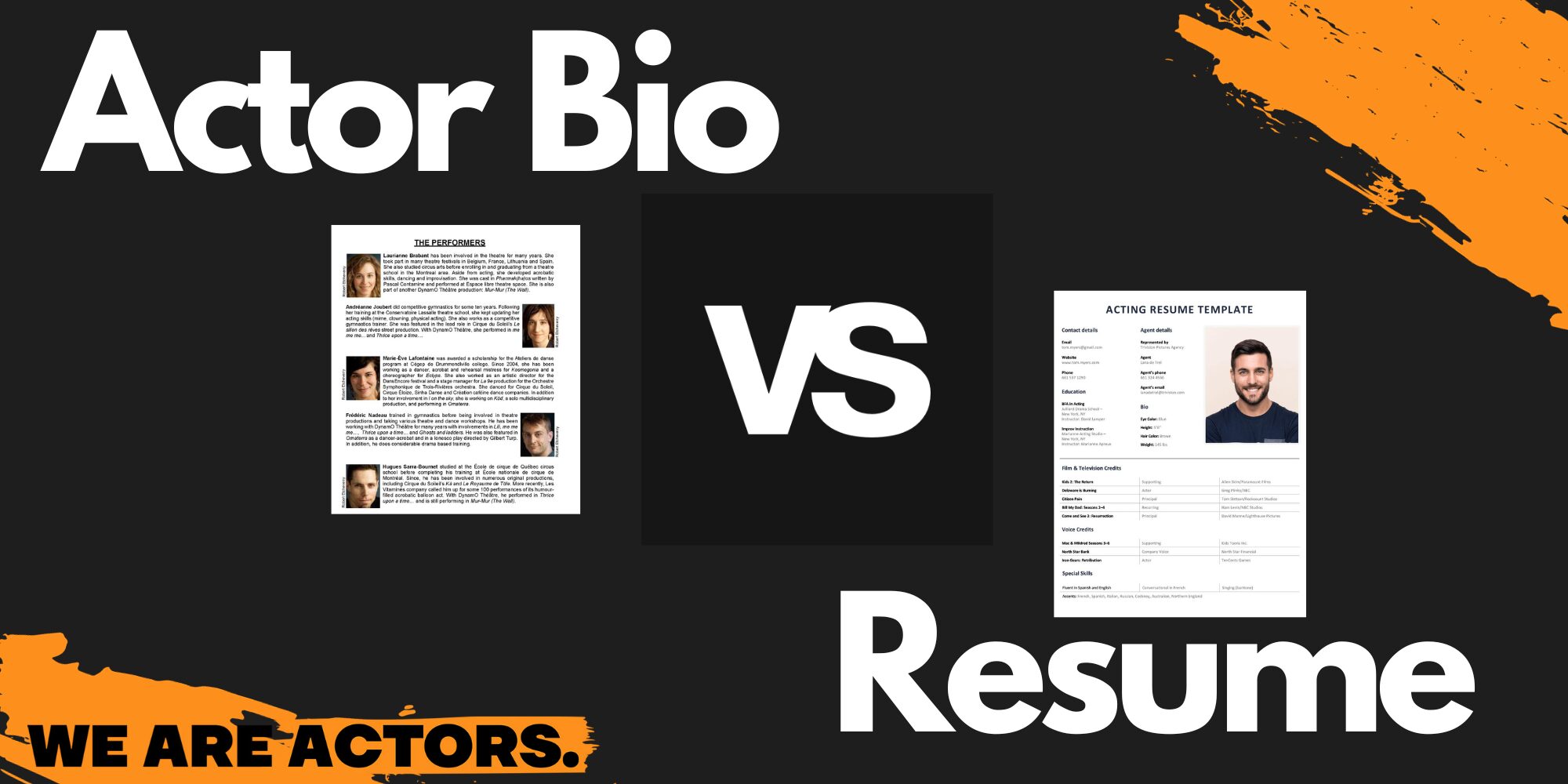 Bios For Actors 2024 | How Write The Perfect Acting Bio | We Are Actors